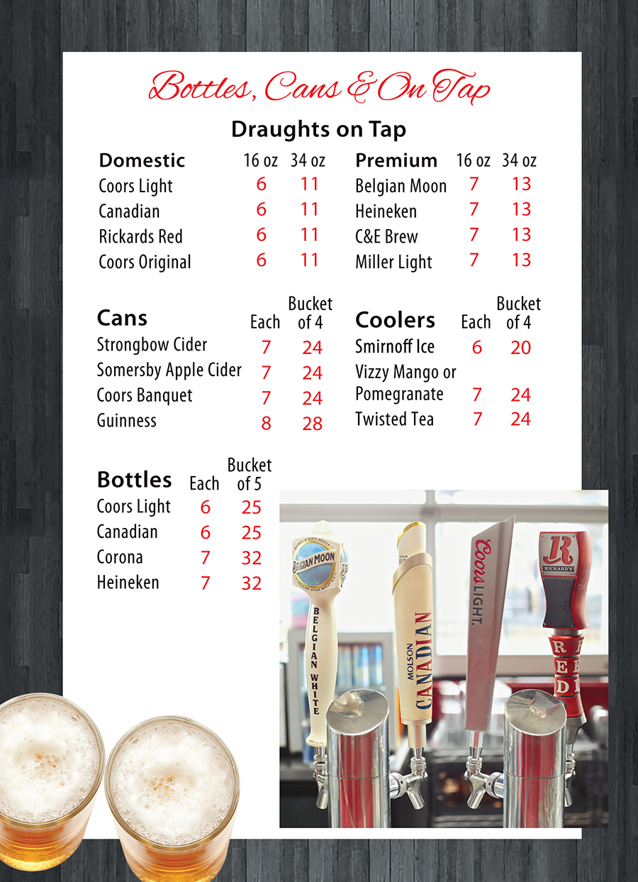 Drink Menu — Cause & Effect Kitchen & Bar